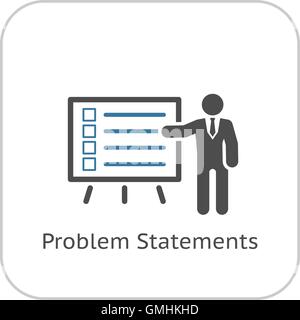 Problem Statements Icon. Flat Design Stock Vector Image & Art - Alamy