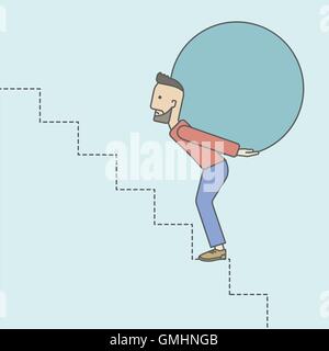 Man carrying ball Stock Vector Image & Art - Alamy