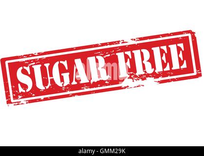 sugar free stamp. sugar free rectangular sign isolated on transparent ...