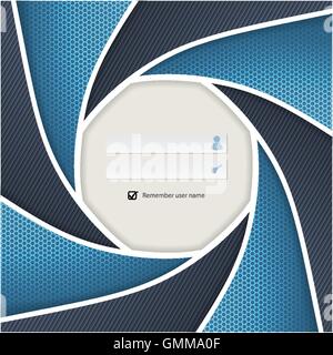 Login and Register Form with Blue Theme for Desktop Application or ...