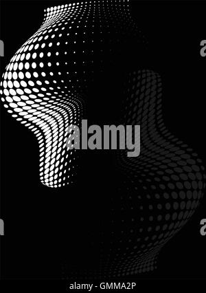 Background Composition, Web Template (Halftone) Vector Illustration ...