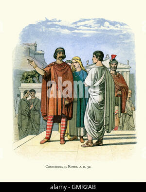 Caractacus( British chieftain of the Catuvellauni tribe) before the ...