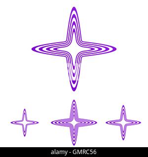 Purple line star logo design set Stock Vector Image & Art - Alamy
