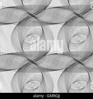 Monochrome repeating halftone ellipse pattern background template - abstract vector graphic ...