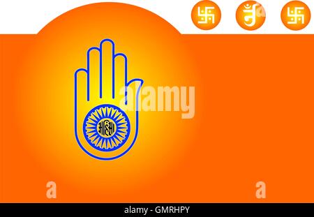 Jain Emblem, Flag, Swastica Stock Vector Image & Art - Alamy