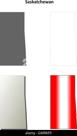 Saskatchewan province outline map Stock Vector Image & Art - Alamy