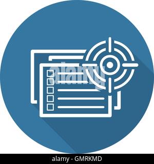 Flat design round checkbox icon set. Editable vector Stock Vector Image ...