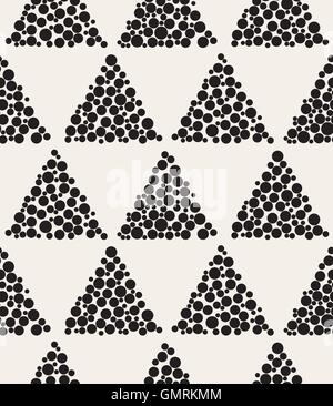 Triangle and circle abstract background, seamless geometric pattern ...