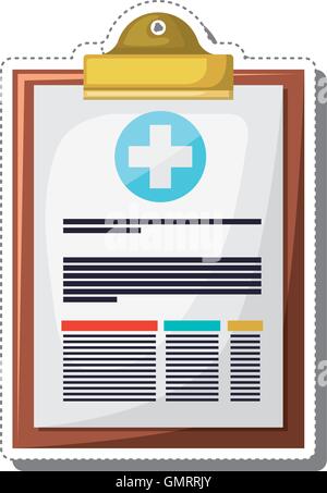 clipboard order with medical healthcare icons Stock Vector Image & Art ...