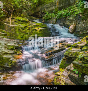 Catawba Falls waterfalls Stock Photo - Alamy