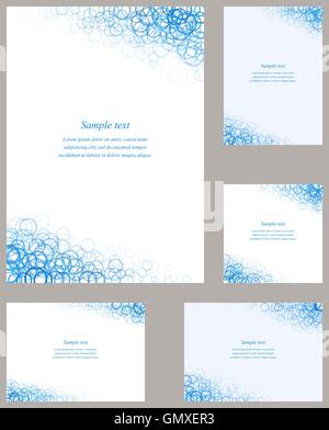 Blue page corner design template set Stock Vector Image & Art - Alamy