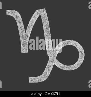 Capricorn zodiac sign line art Stock Vector Image & Art - Alamy