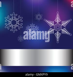 christmas greeting card with hanging decoration fir santa cap angel ...