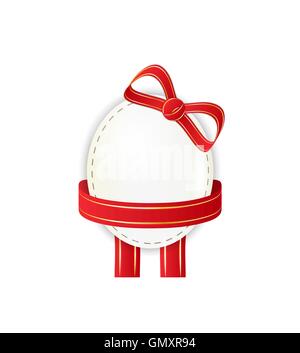 Banner, ribbon, bow illustration with blank and empty space - stock ...