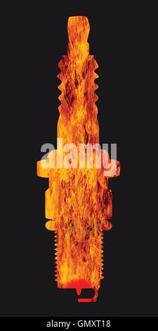 spark plug silhouette Stock Vector Image & Art - Alamy