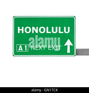 Welcome to Hawaii state concept on road sign Stock Photo - Alamy