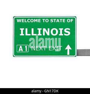 Illinois Road Sign Stock Photo - Alamy