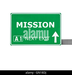 Mission road sign Stock Photo - Alamy
