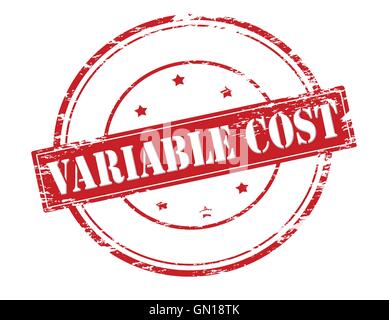 Variable Cost rubber grunge stamp seal vector Stock Vector Image & Art - Alamy