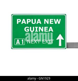 Papua New Guinea on bright political globe with embedded flag. 3D ...