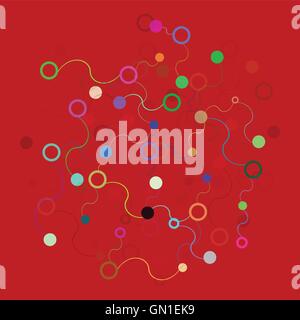 Network color communication background. Illustration of an abstract ...