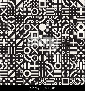 Line, triangle, square and circle primitive composition. Vector ...