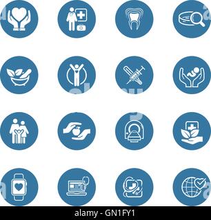 Medical and Health Care Icons Set. Flat Design Stock Vector Image & Art ...