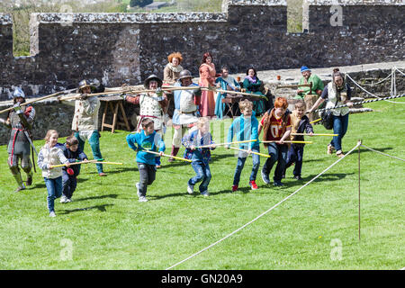 Spring Fayre at Pembroke Castle - Medieval Day Stock Photo - Alamy