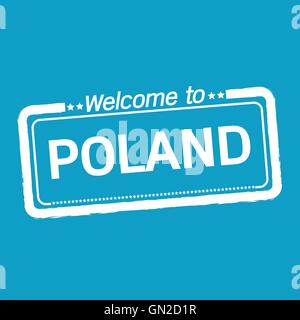 welcome to Poland stamp Stock Vector Image & Art - Alamy