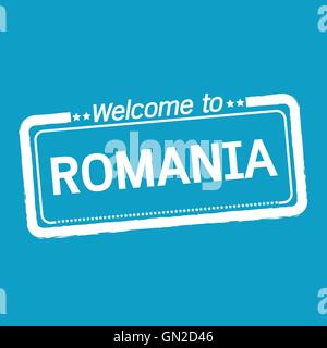 welcome to Romania stamp Stock Vector Image & Art - Alamy