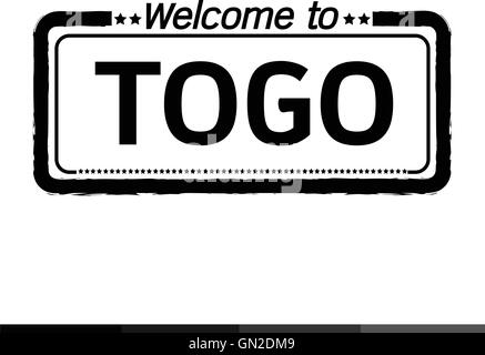 Togo country welcome sign or stamp. Vector illustration Stock Vector ...