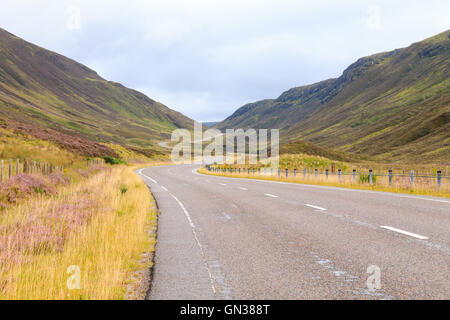 Scottish road trough countryside. Perspective road. Scotland panorama ...