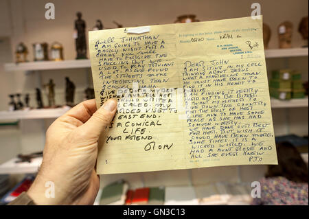 Letters from prison written by Ronald Kray to his biographer, auctioned ...