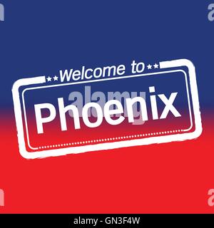 welcome to Phoenix stamp Stock Vector Image & Art - Alamy