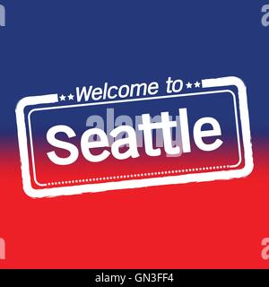 welcome to Seattle stamp Stock Vector Image & Art - Alamy