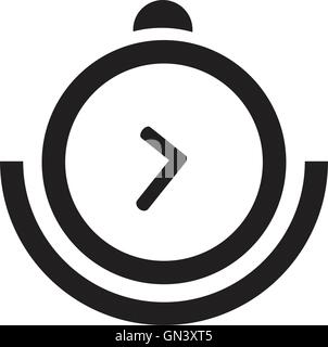 black clock icons. Round clock. Vector illustration. stock image. EPS ...