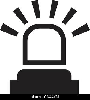 Icon emergency siren, alarm police bell alert symbol awake Stock Vector ...