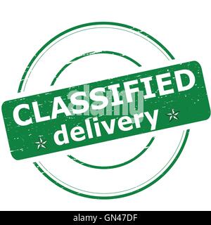 classified stamp. classified sign. round grunge label Stock Vector ...