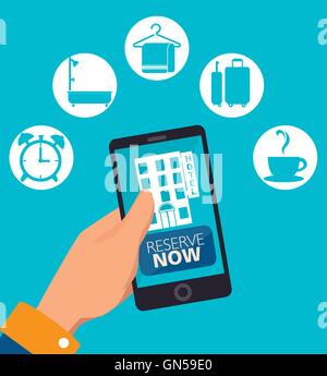 best hotel set services icons Stock Vector Image & Art - Alamy