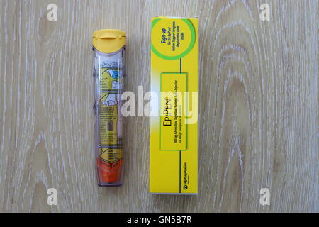 Close up image of adult EpiPen - Adrenalin injection for Anaphylaxis ...
