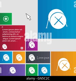 drum icon sign. buttons. Modern interface website buttons with cursor pointer. Vector ...