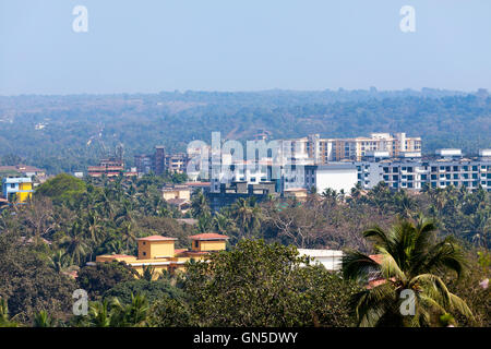 Aerial view of Mapusa city; Goa; India Stock Photo - Alamy