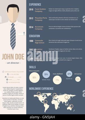 man cv template Stock Vector Image & Art - Alamy