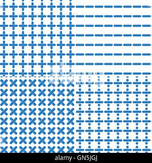 Blue math symbol pattern. Mathematic geometric seamless . Abstract ...