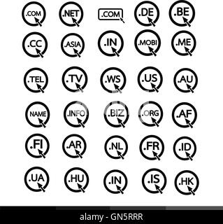 Int domain illustration design graphic on a website Stock Vector Image ...