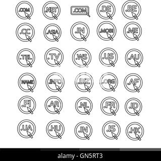 Int domain illustration design graphic on a website Stock Vector Image ...