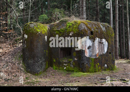Ropik bunker - Czechoslovak - Germany border fortifications Stock Photo ...