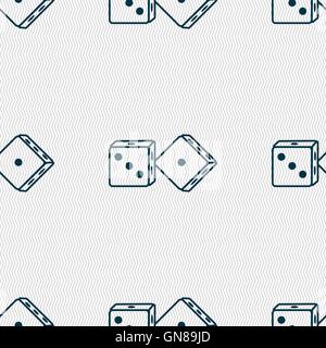 Vector Gamble seamless pattern, square repeat background with ...