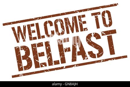 welcome to Belfast stamp Stock Vector Image & Art - Alamy