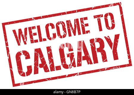 welcome to Calgary stamp Stock Vector Image & Art - Alamy